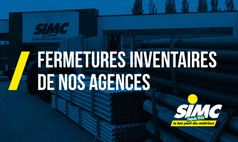 Inventaires 2018 - Matériaux SIMC - SIMC : SIMC